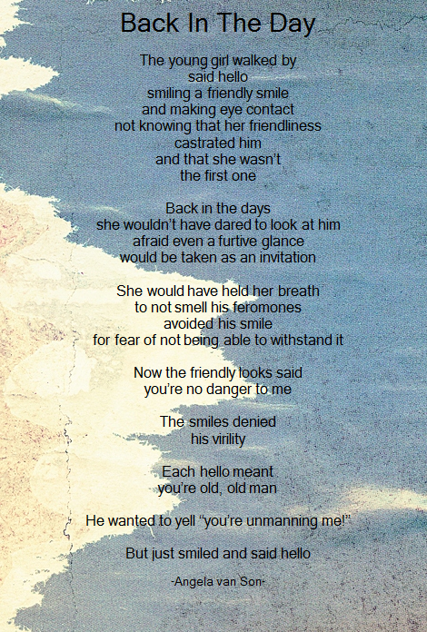 Angela van Son addresses privilege and stigma in her new poem “Back In ...